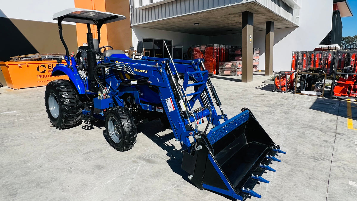 TRIDENT 45HP 4WD CANOPY TRACTOR WITH INDUSTRIAL TYRES / TURF TYRES ...